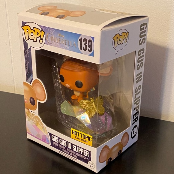 Funko | Other | Funko Pop Gus Gus In Slipper 25 Disney Cinderella 139 ...
